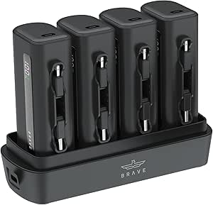 Brave Compact Power Bank 4-in-1 with Charging Station