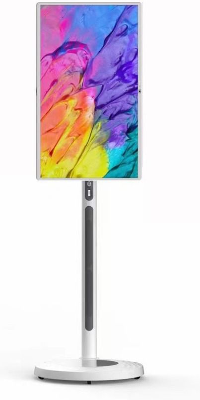 Powerology 32" Touch Screen Monitor 128GB 15000mAh with Stand - White